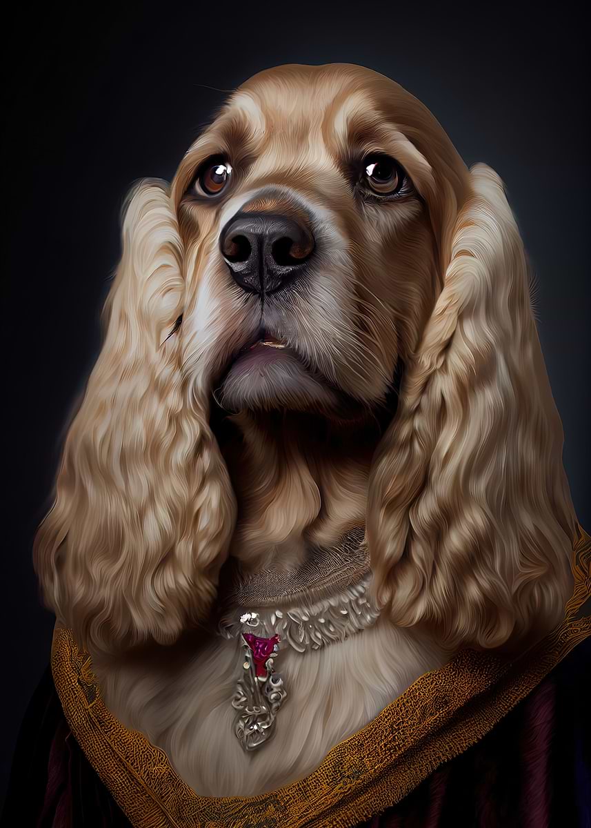 'Cocker Spaniel Dog Breed' Poster, picture, metal print, paint by Swan ...