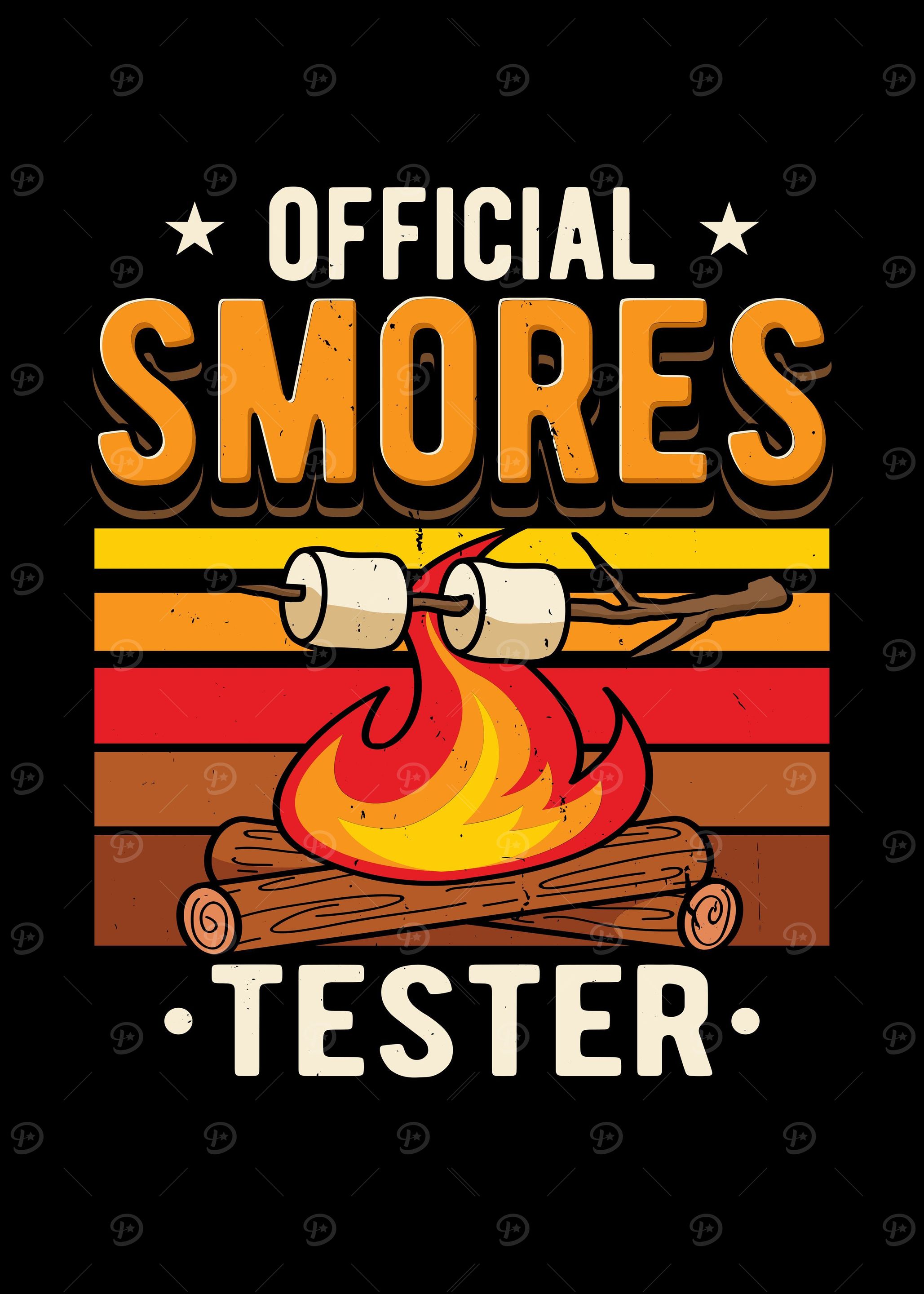 'Official Smores Tester' Poster, picture, metal print, paint by Uwe ...
