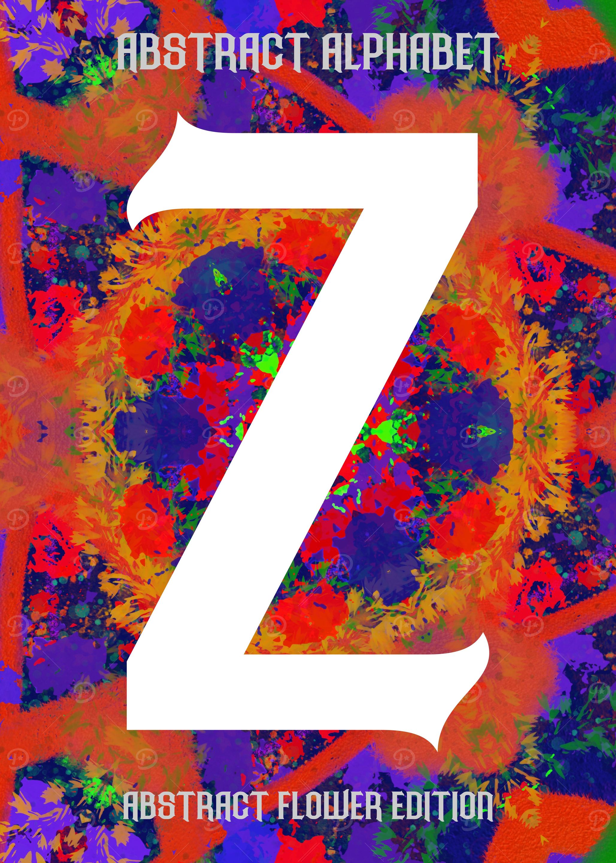 'Alphabet Z' Poster, picture, metal print, paint by Shichiro Ken | Displate