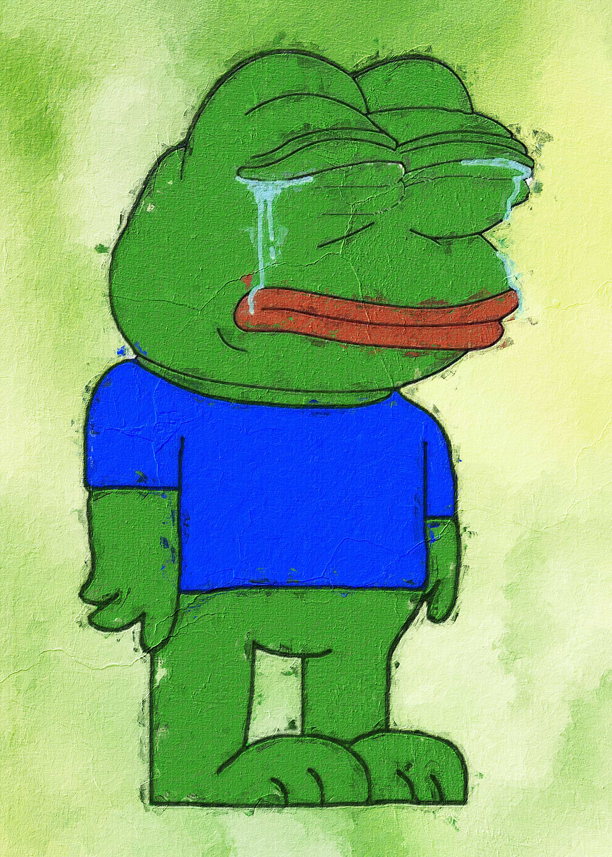 'Pepe the Frog' Poster, picture, metal print, paint by Meme Daily ...