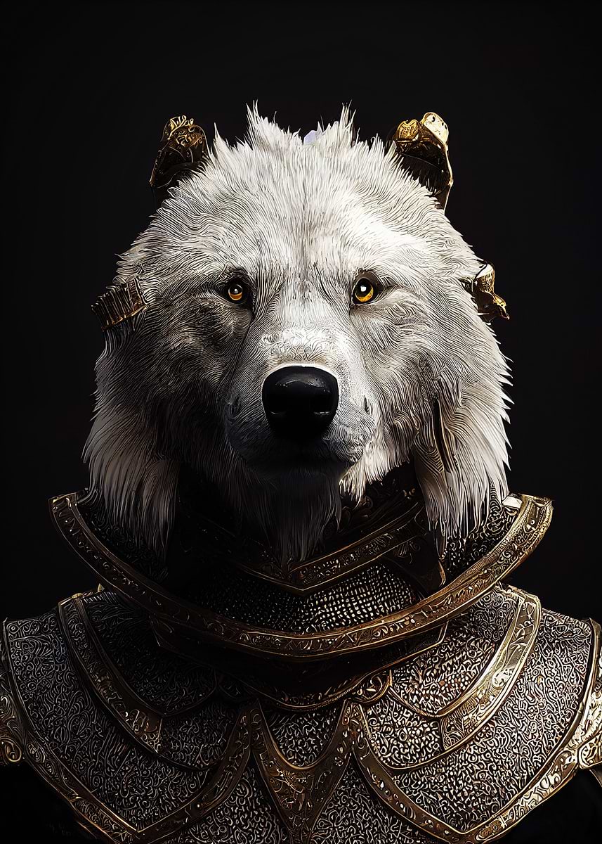 'anthropomorphic Wolf' Poster, picture, metal print, paint by Metal ...