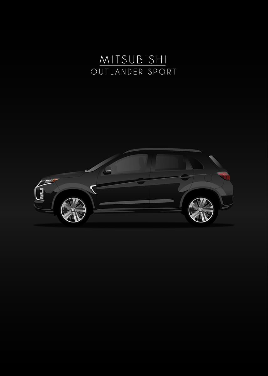 'Mitsubishi Outlander Sport' Poster, picture, metal print, paint by ...