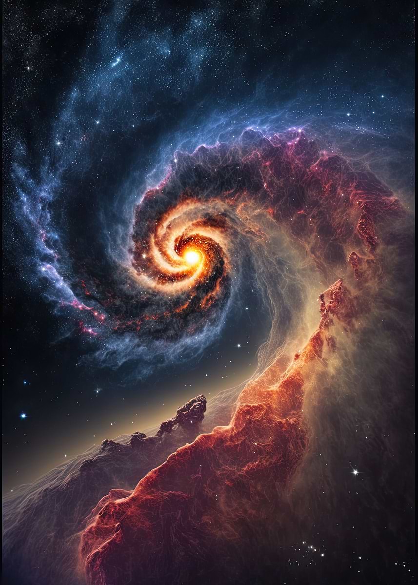 'Colors of Space Planet' Poster, picture, metal print, paint by Enzaro ...
