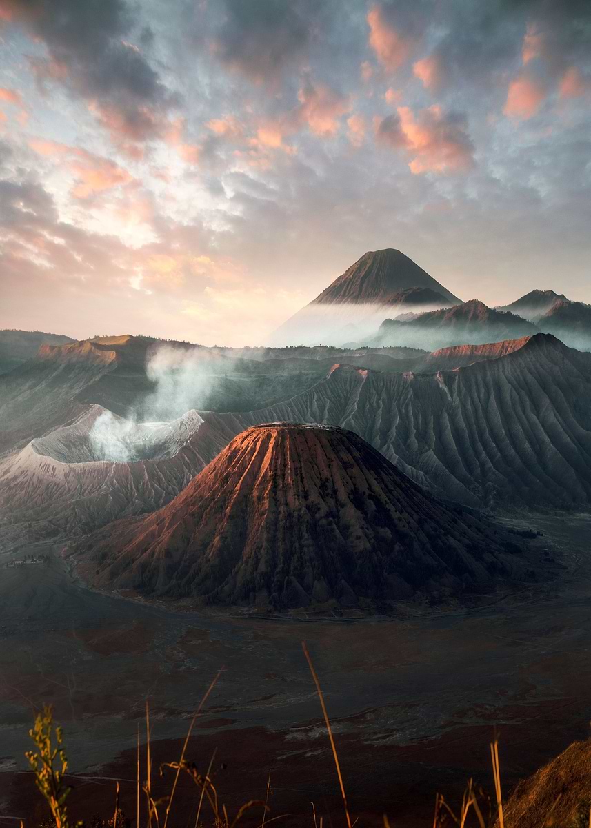 'Mount Bromo Volcano Java' Poster, picture, metal print, paint by Tim ...