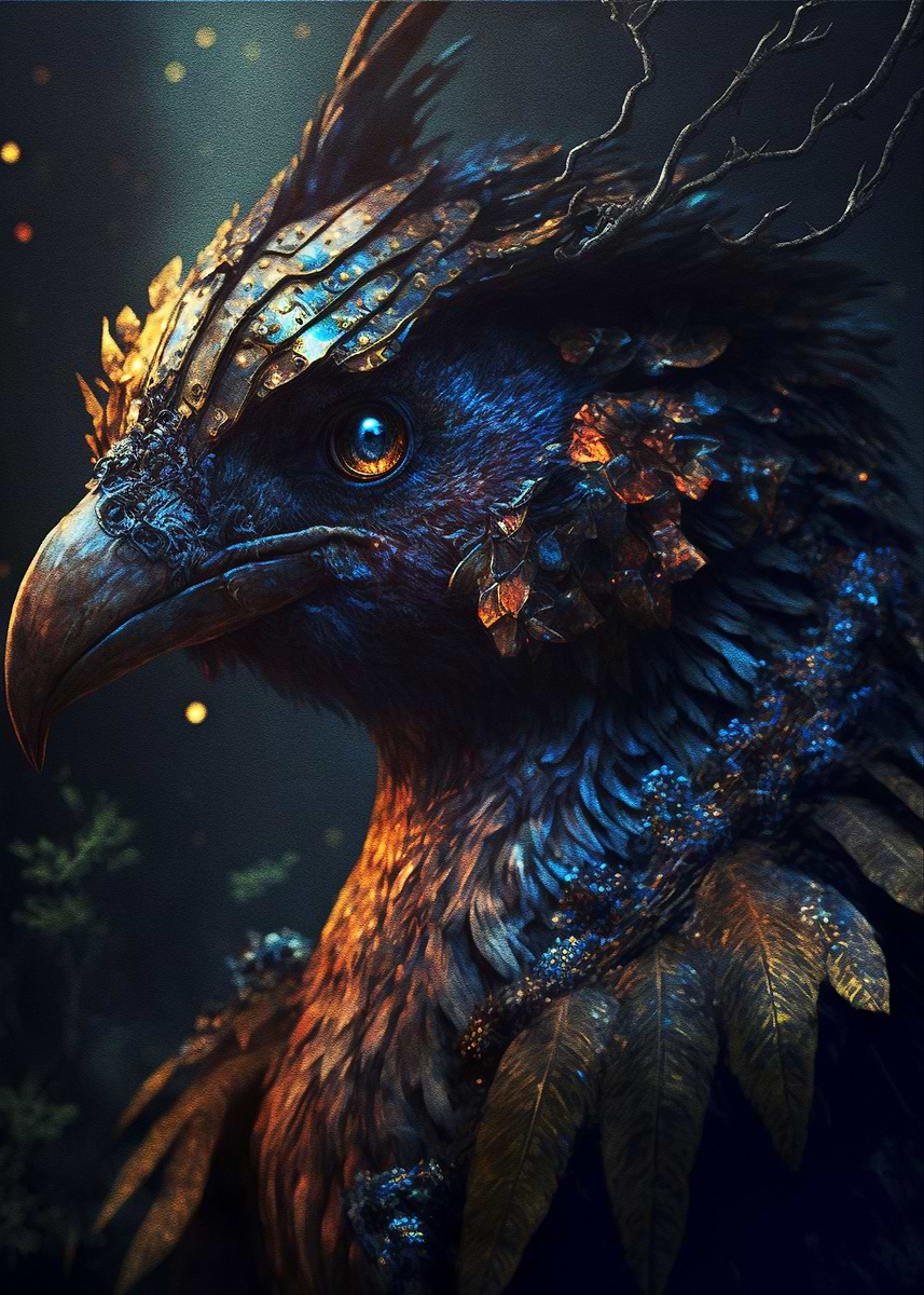 'Mythical Forest Eagle' Poster, picture, metal print, paint by Fachrul ...