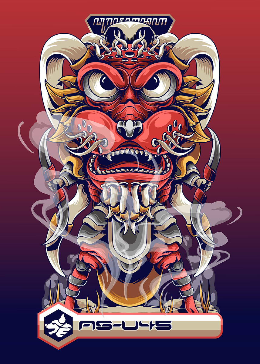 'Dog monsters from hell' Poster, picture, metal print, paint by sofyan ...