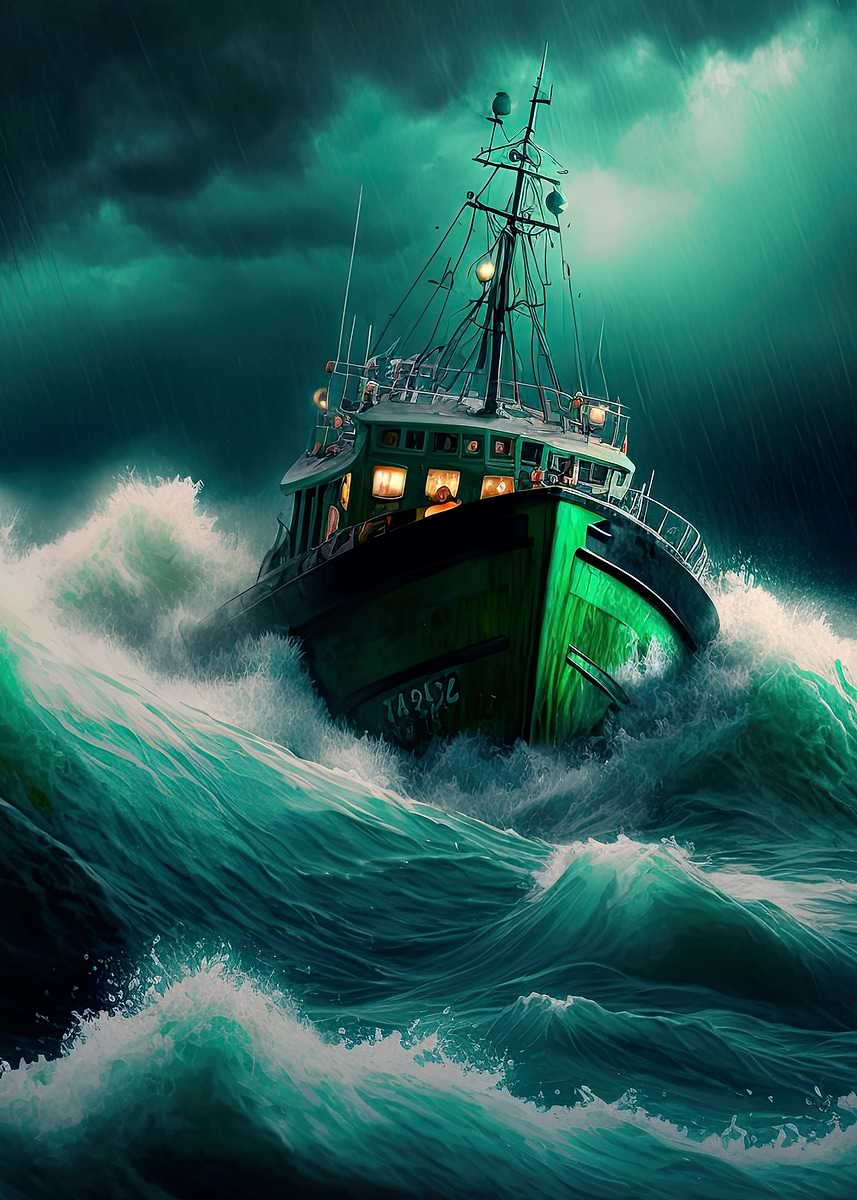 'Storm' Poster, picture, metal print, paint by Anamitra | Displate