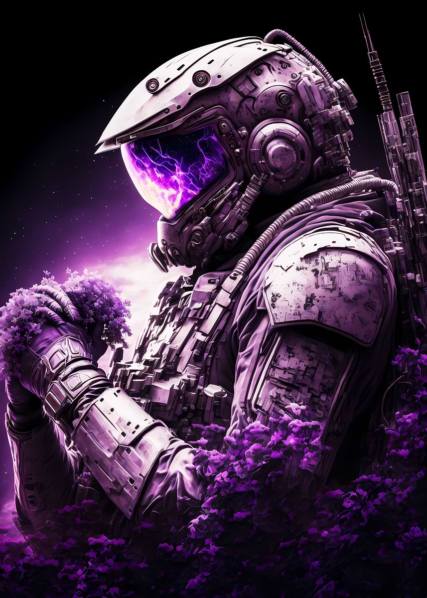 'Soldier of the future' Poster, picture, metal print, paint by Hasnaa ...