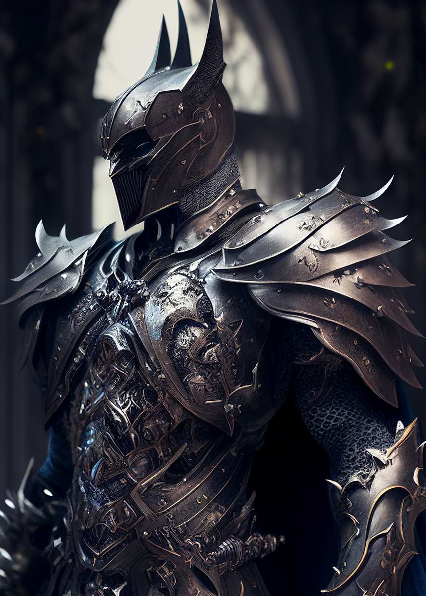 'Silver Knight' Poster, picture, metal print, paint by Media Editing ...