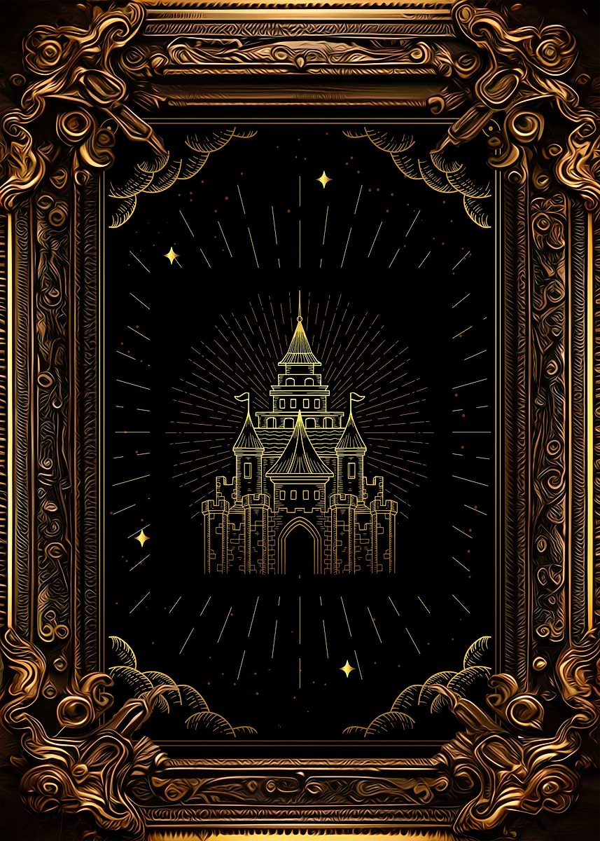 'Tarot the Castle' Poster, picture, metal print, paint by Michael ...