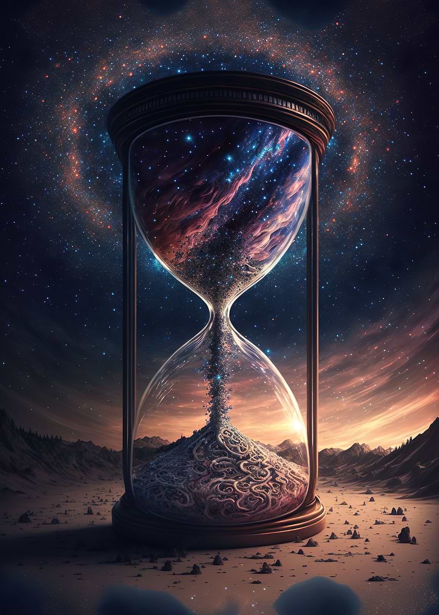 'The Flow Of Time' Poster, picture, metal print, paint by TESSERACT ART ...