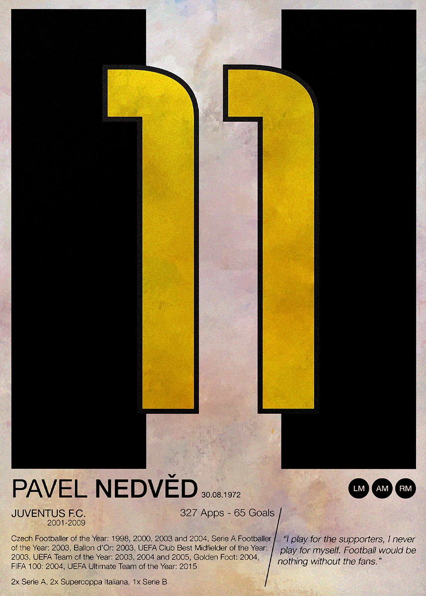 'Pavel Nedved' Poster, picture, metal print, paint by Happy Hippo ...