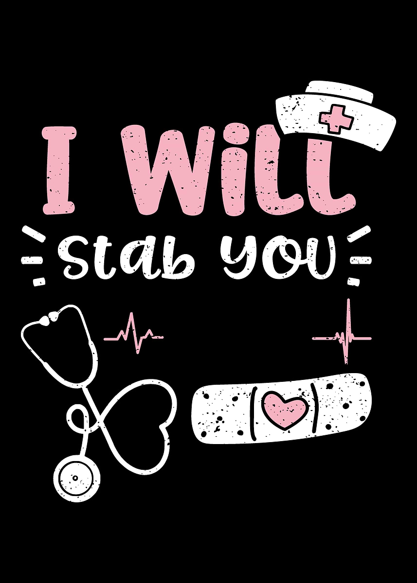 'I Will Stab You' Poster, picture, metal print, paint by DesignsByJnk5 ...