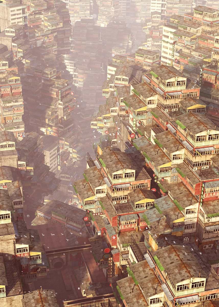 'cityscapes' Poster, picture, metal print, paint by Gigi Bgm | Displate