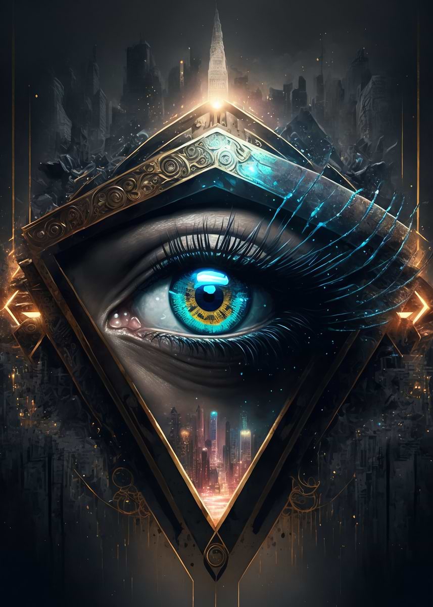 'Secrets of Eye' Poster, picture, metal print, paint by Cybronauts ...