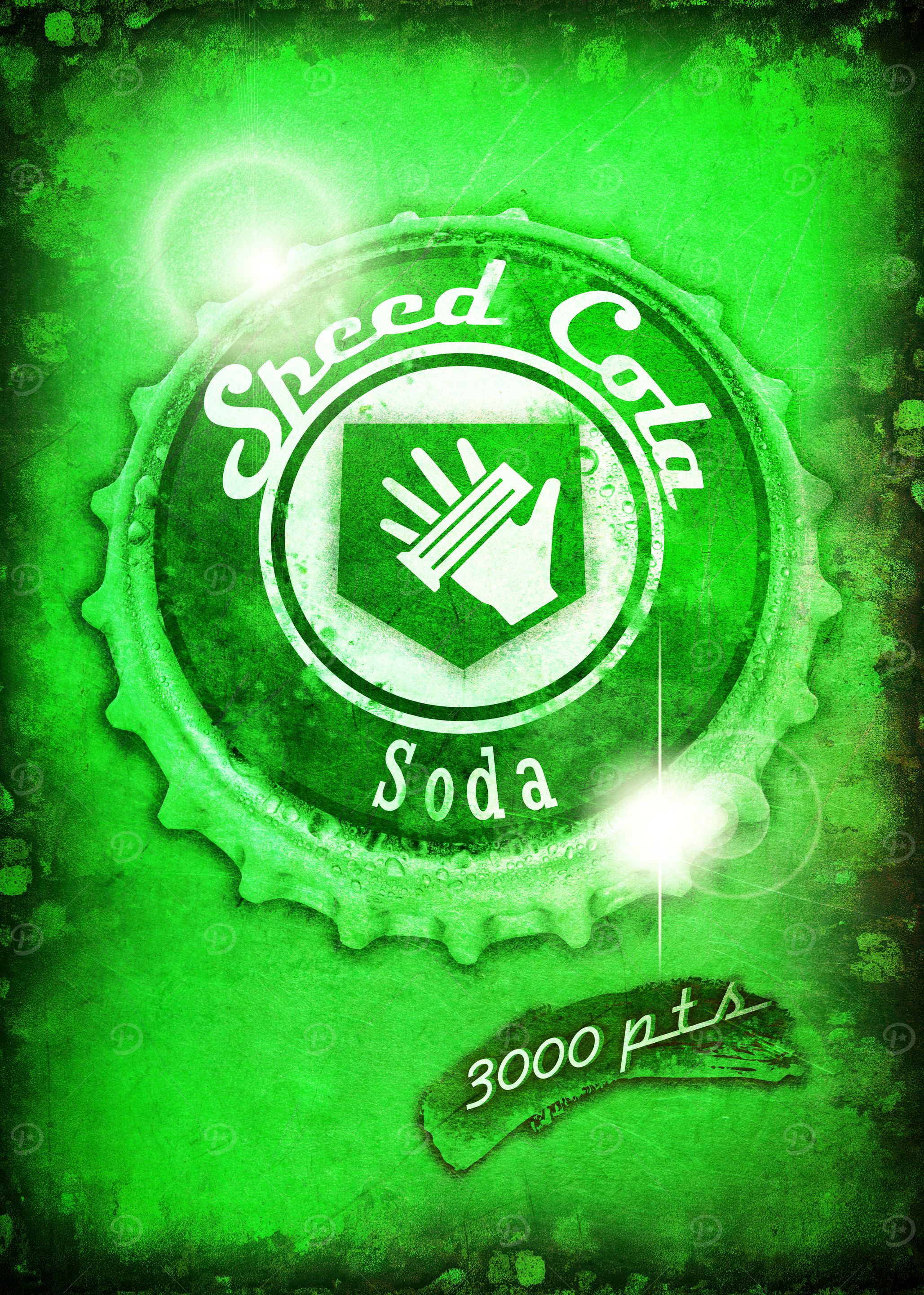 'Speed Cola Bottle Cap' Poster, picture, metal print, paint by Call of ...