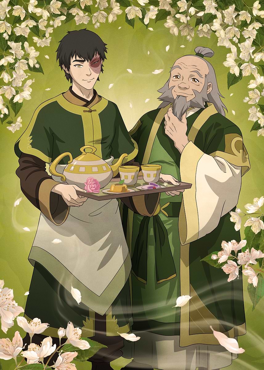 'Zuko & Uncle Iroh' Poster, picture, metal print, paint by Avatar: The ...