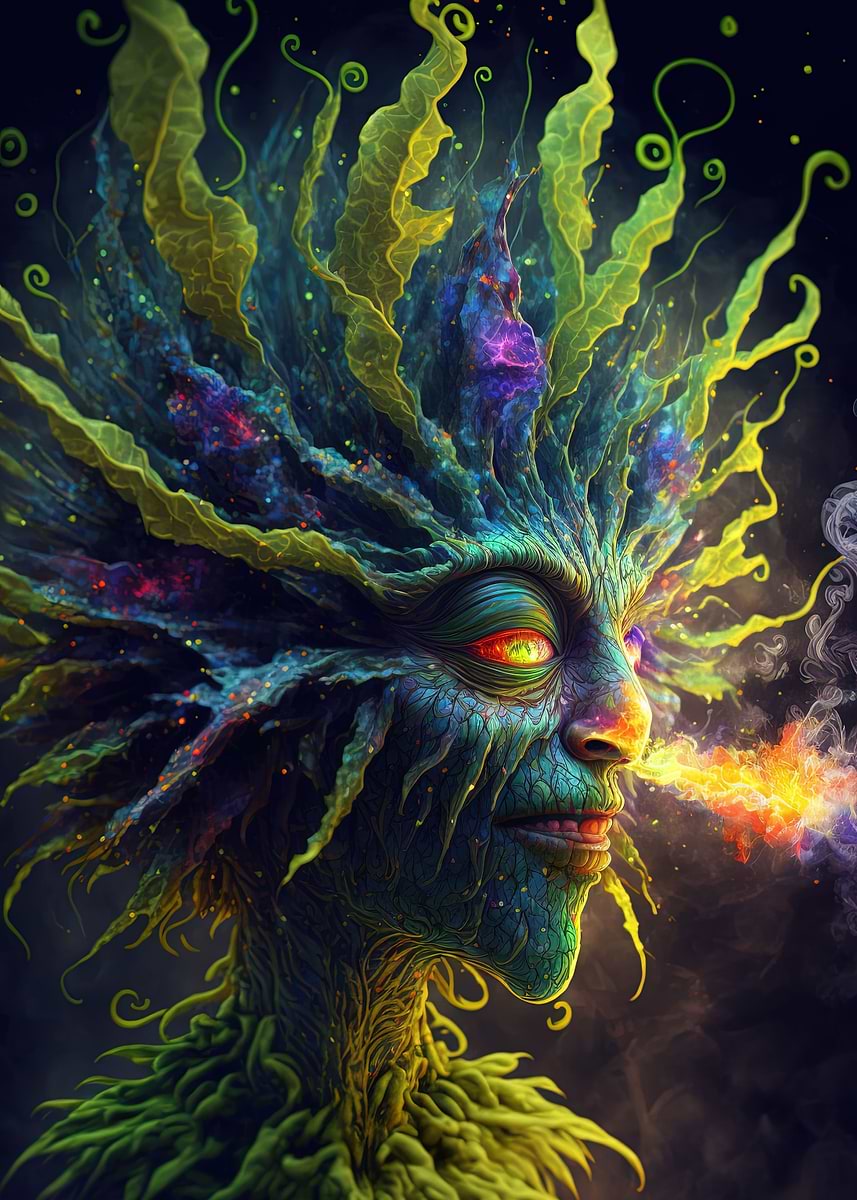 'Ganja Gremlin' Poster, picture, metal print, paint by Morphic Prints ...