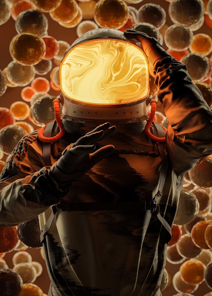 'Lost Spaceman' Poster, picture, metal print, paint by VenomUnrefined ...
