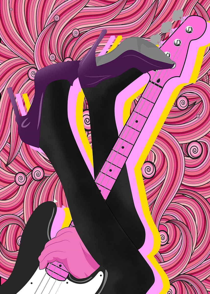 'neck and heels' Poster, picture, metal print, paint by best art moshper | Displate