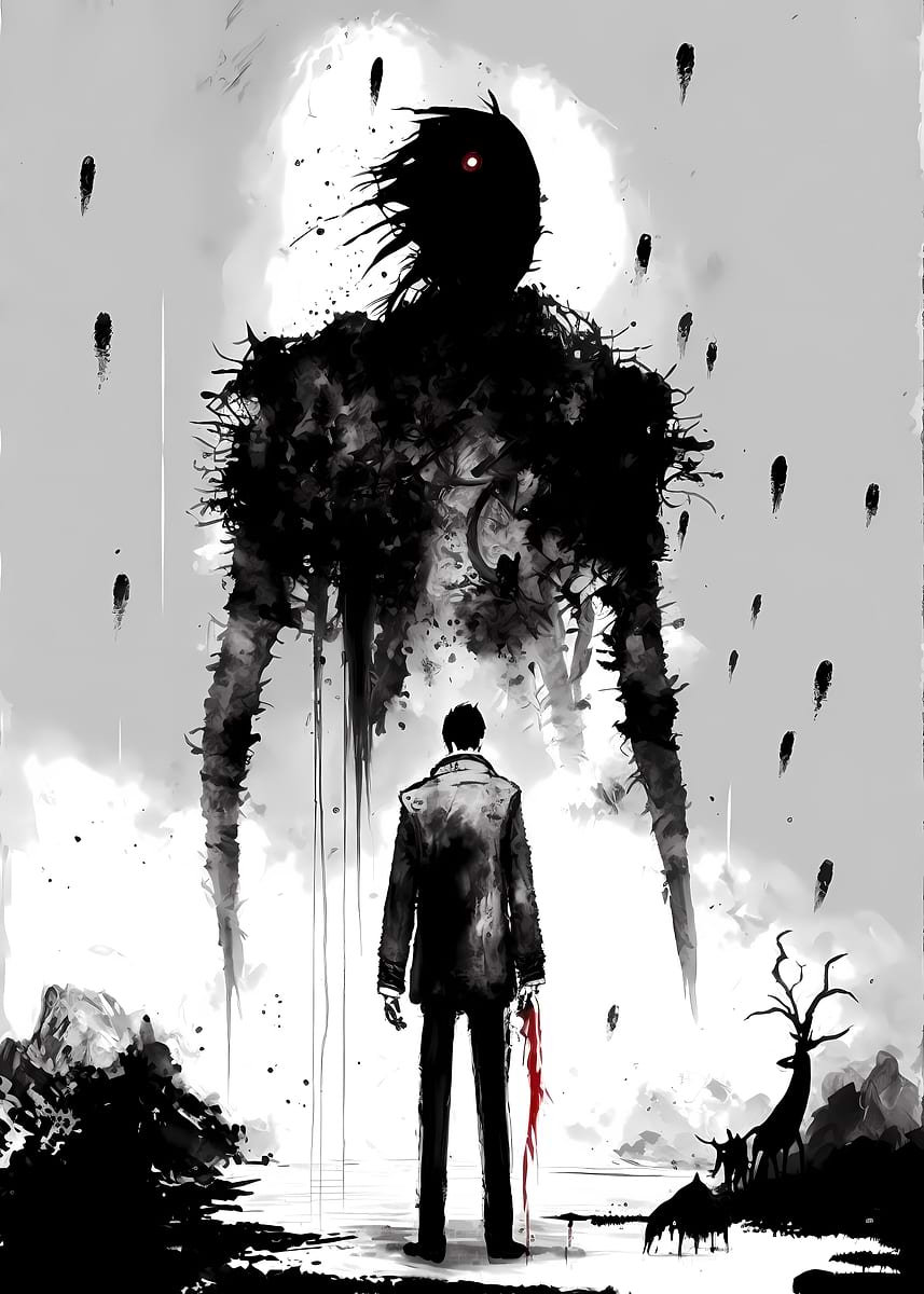 'Stuck In A Giants Shadow' Poster, picture, metal print, paint by ...