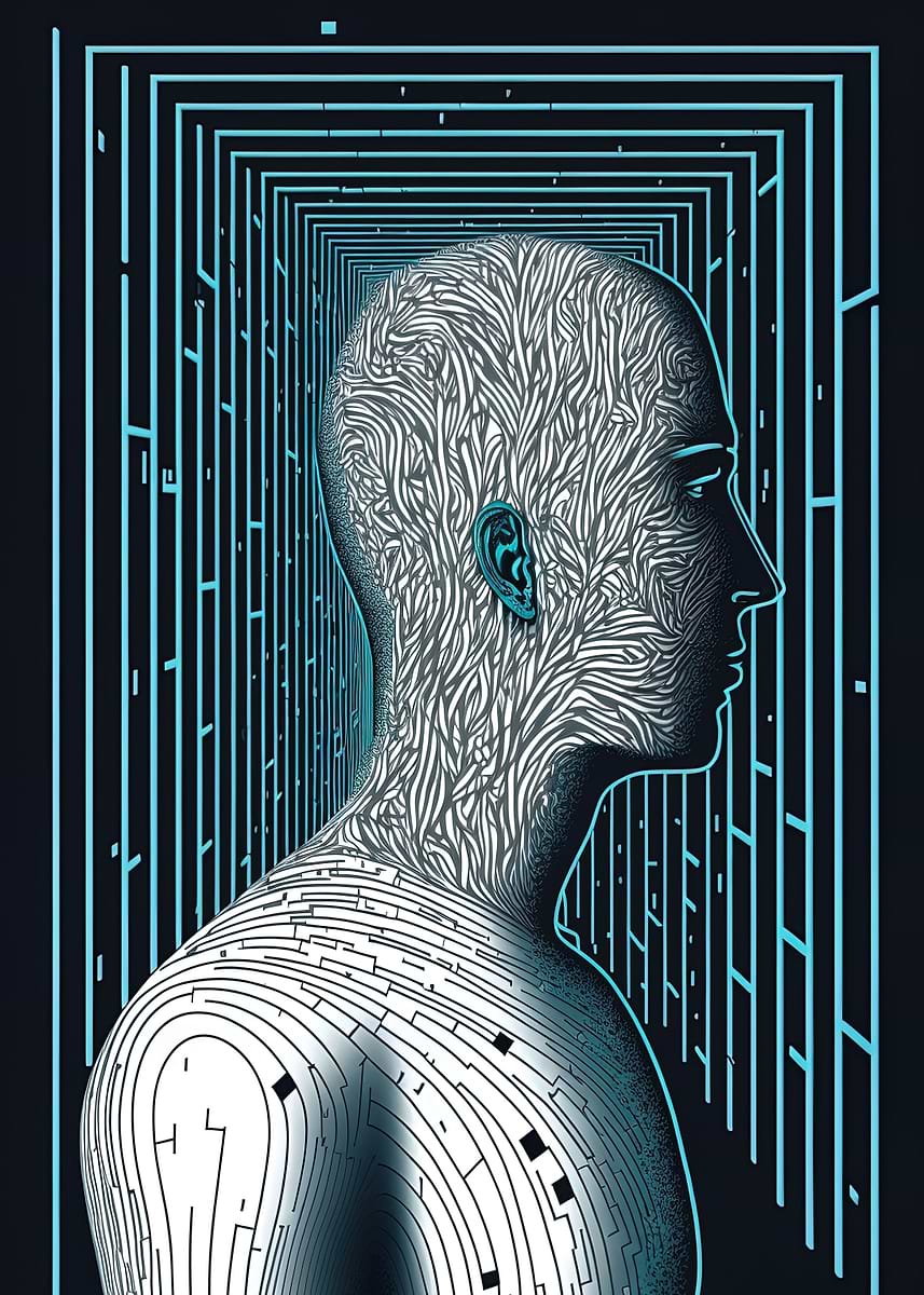 'Digital Nomad' Poster, picture, metal print, paint by Morphic Prints ...