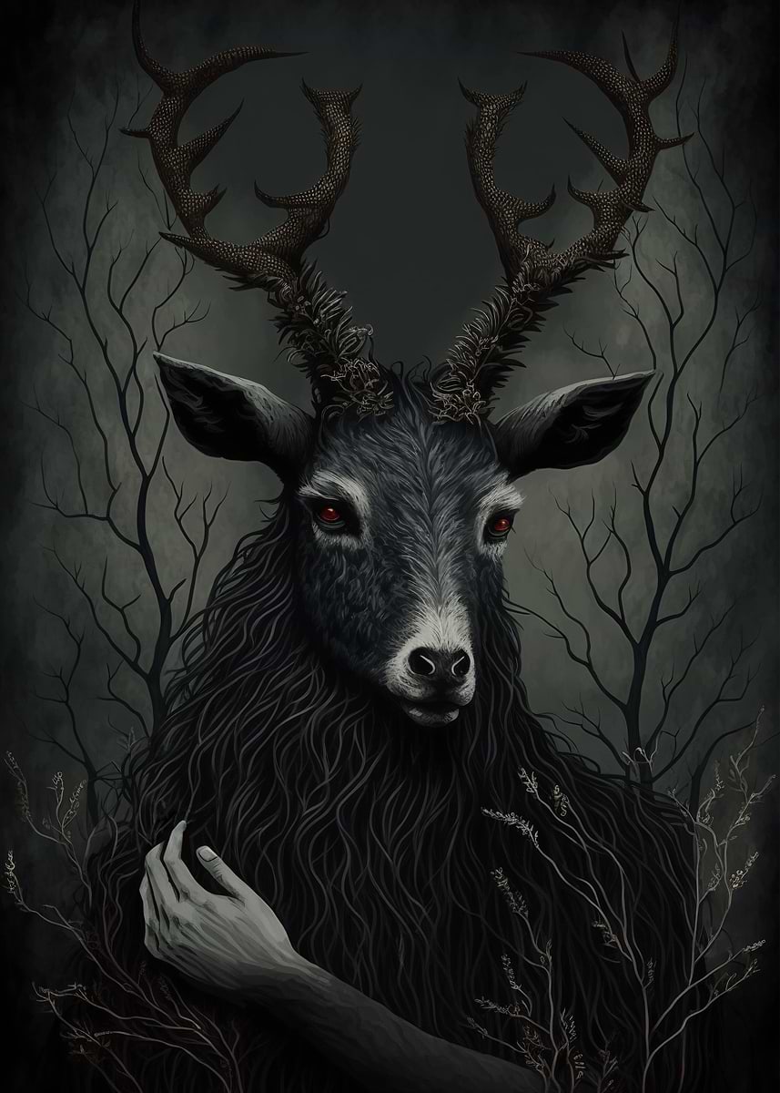 'Nocturnal God' Poster, picture, metal print, paint by EnyrPosters ...
