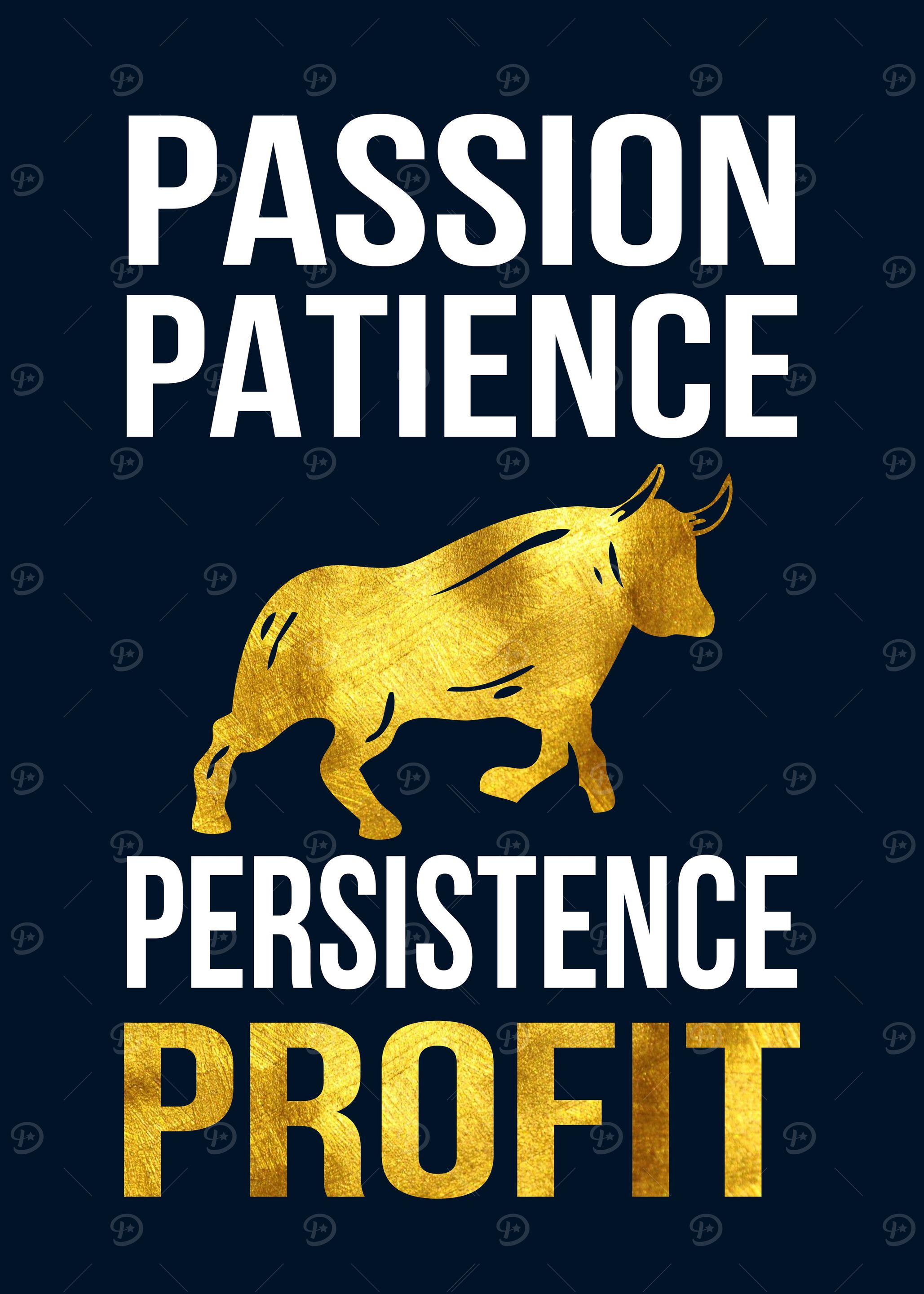 'Trading Stock Market Bull ' Poster, picture, metal print, paint by ...