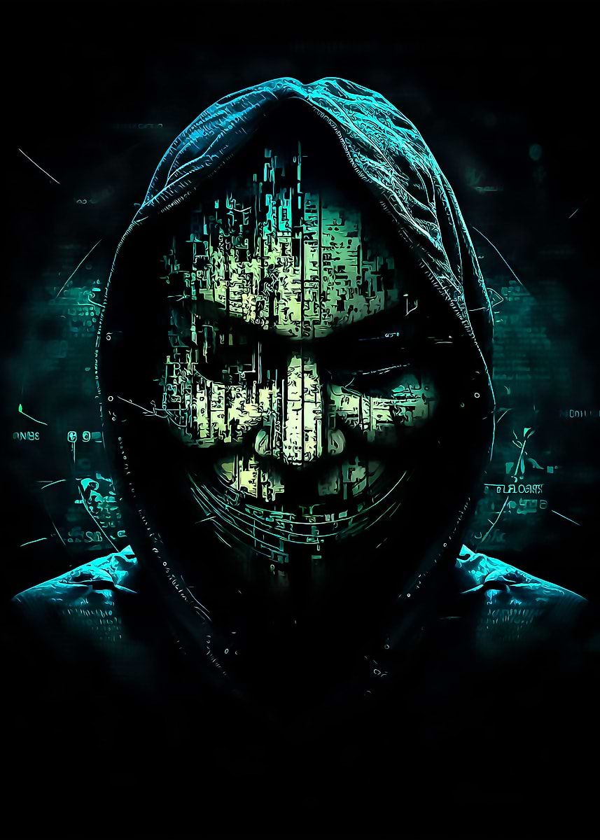 'Hacker' Poster, picture, metal print, paint by Maver File | Displate