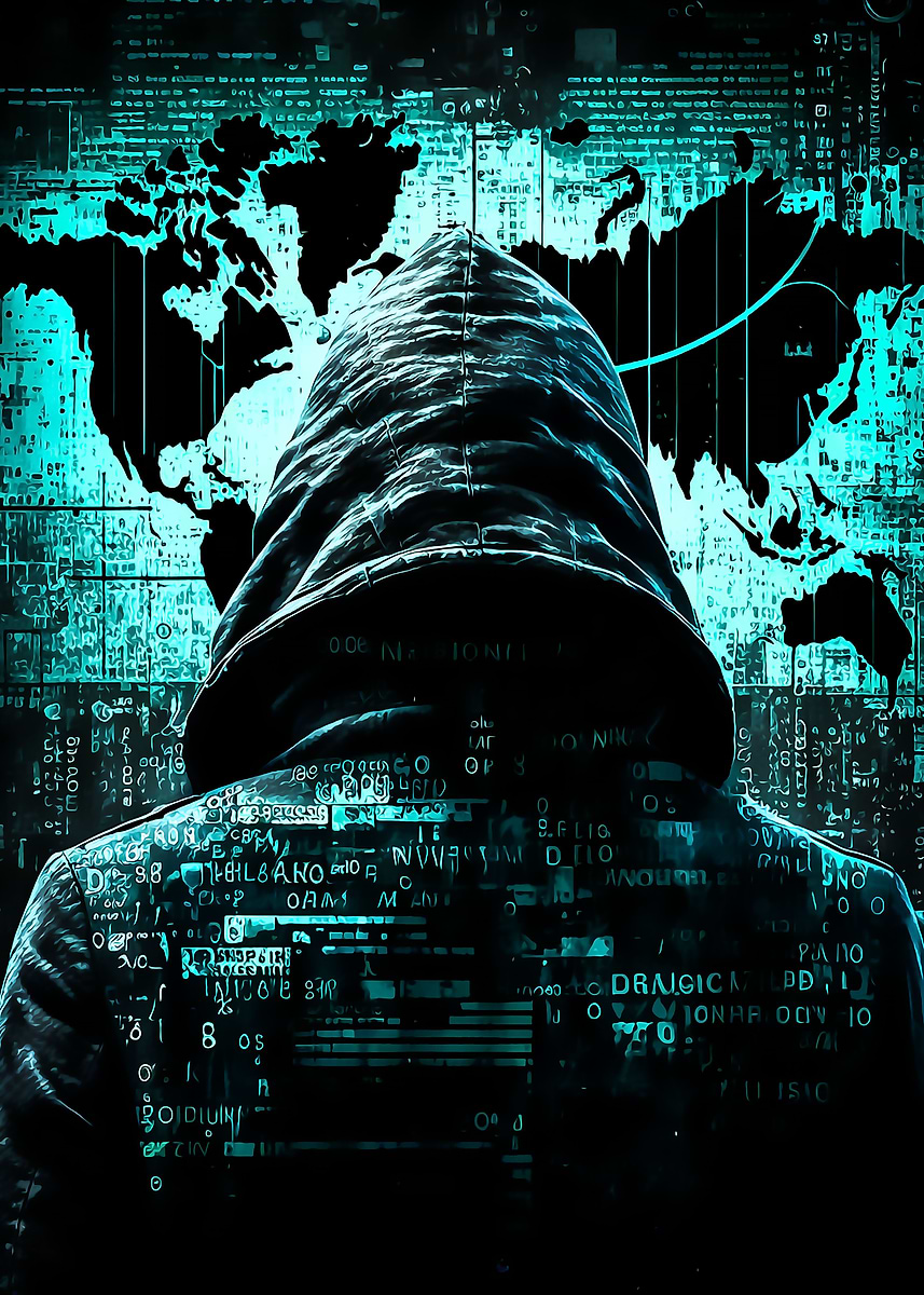 'Hacker' Poster, picture, metal print, paint by Maver File | Displate