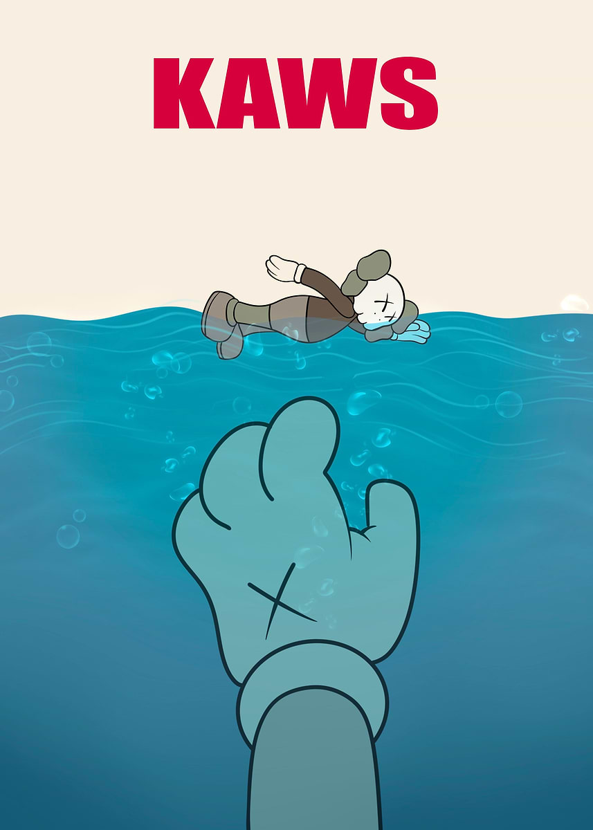 'Kaws' Poster, picture, metal print, paint by Boon Edgar | Displate