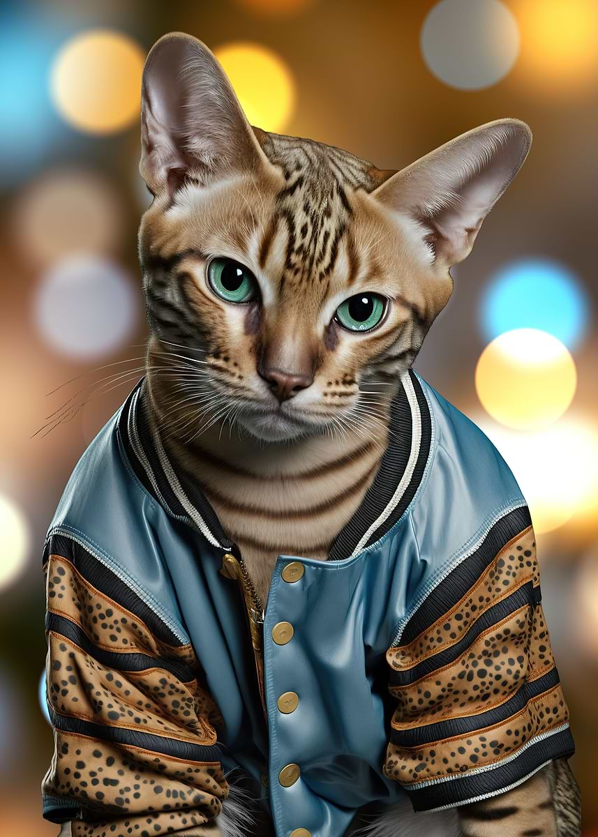 'Bengal cat photogenic ' Poster, picture, metal print, paint by Ji wong ...