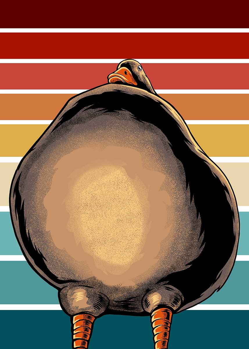 'Pathetic Duck Meme' Poster, picture, metal print, paint by Adam ...