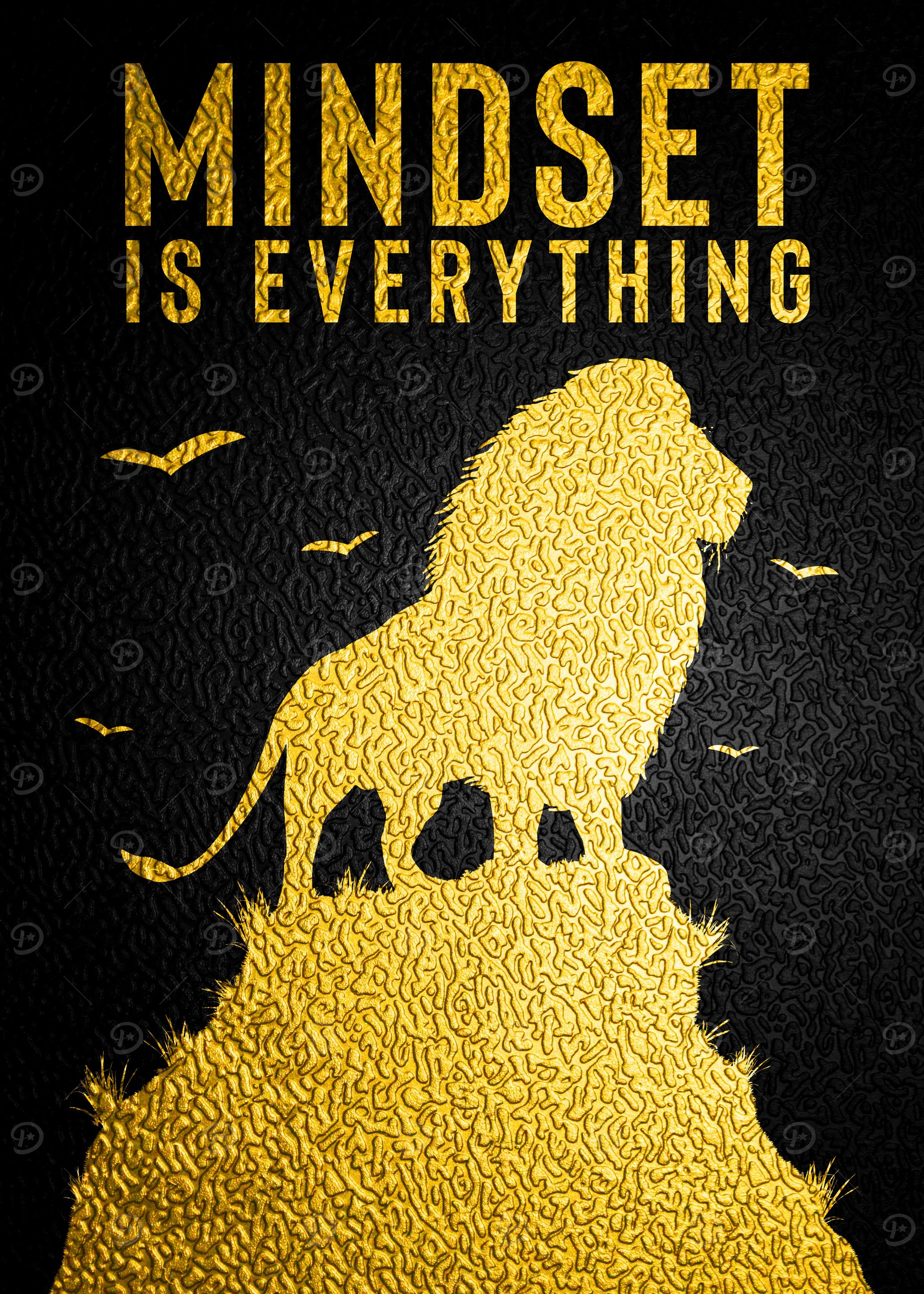 'Mindset Is Everything' Poster, picture, metal print, paint by Reality ...
