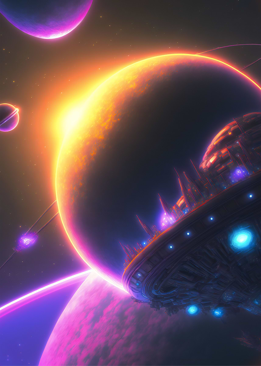 'Lyra' Poster, picture, metal print, paint by Sparkls | Displate