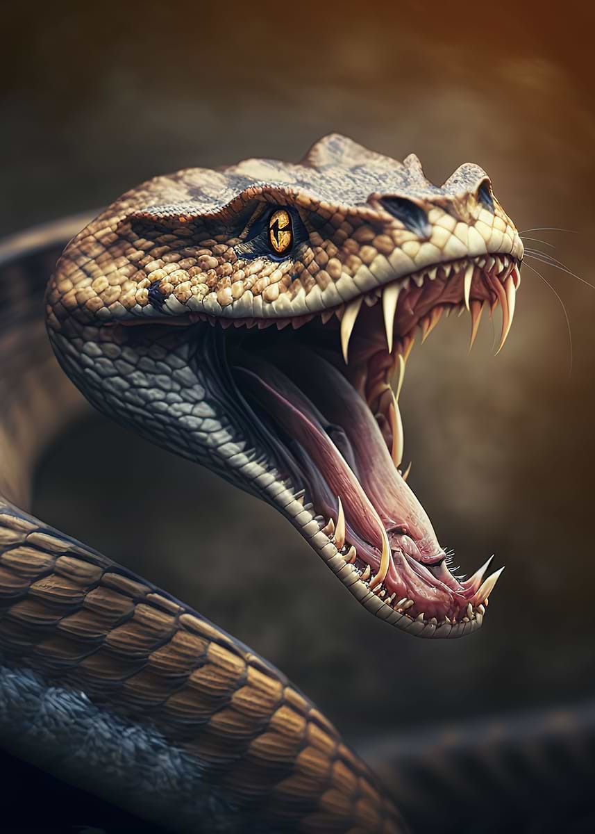 'Black Snake' Poster, picture, metal print, paint by GrayceKeelingIV ...