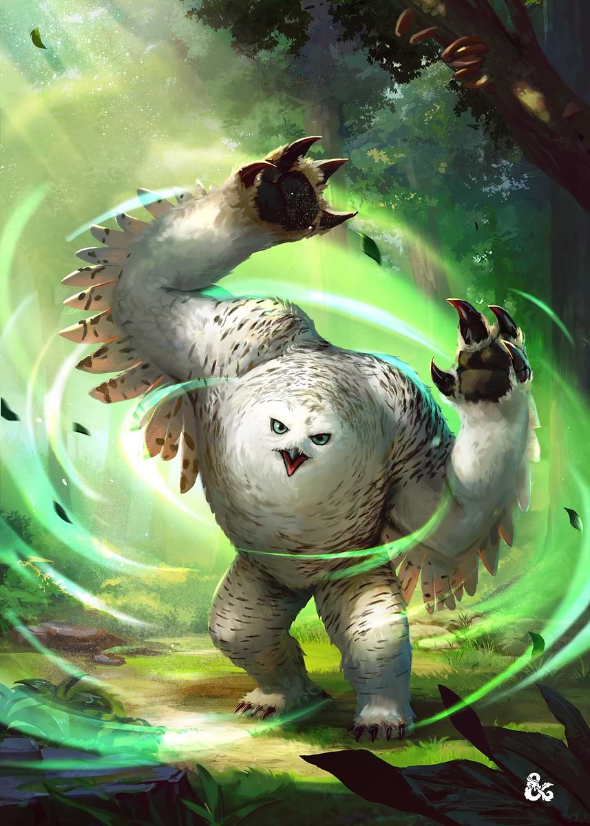 'Owlbear Claw Attack!' Poster, picture, metal print, paint by Dungeons and Dragons | Displate