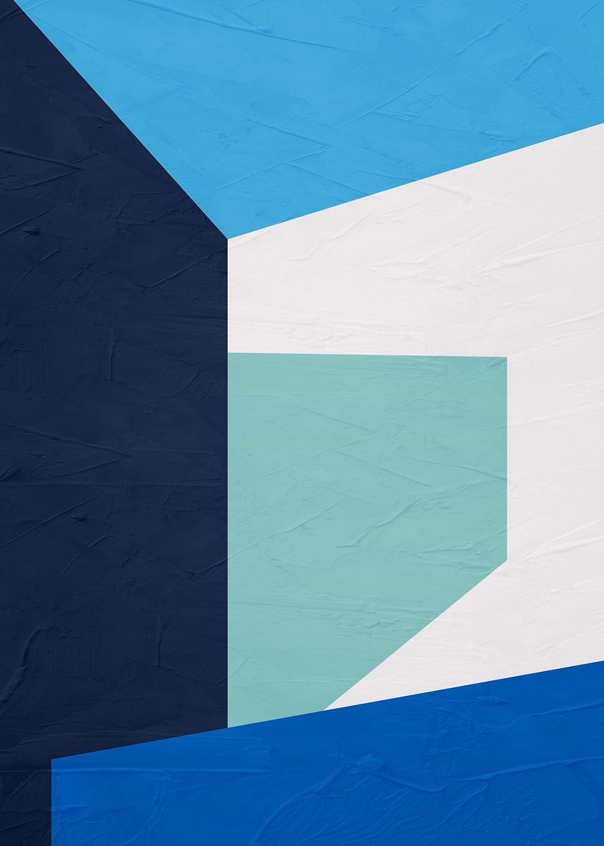 'GEOMETRIC ABSTRACT 646a' Poster, picture, metal print, paint by ...