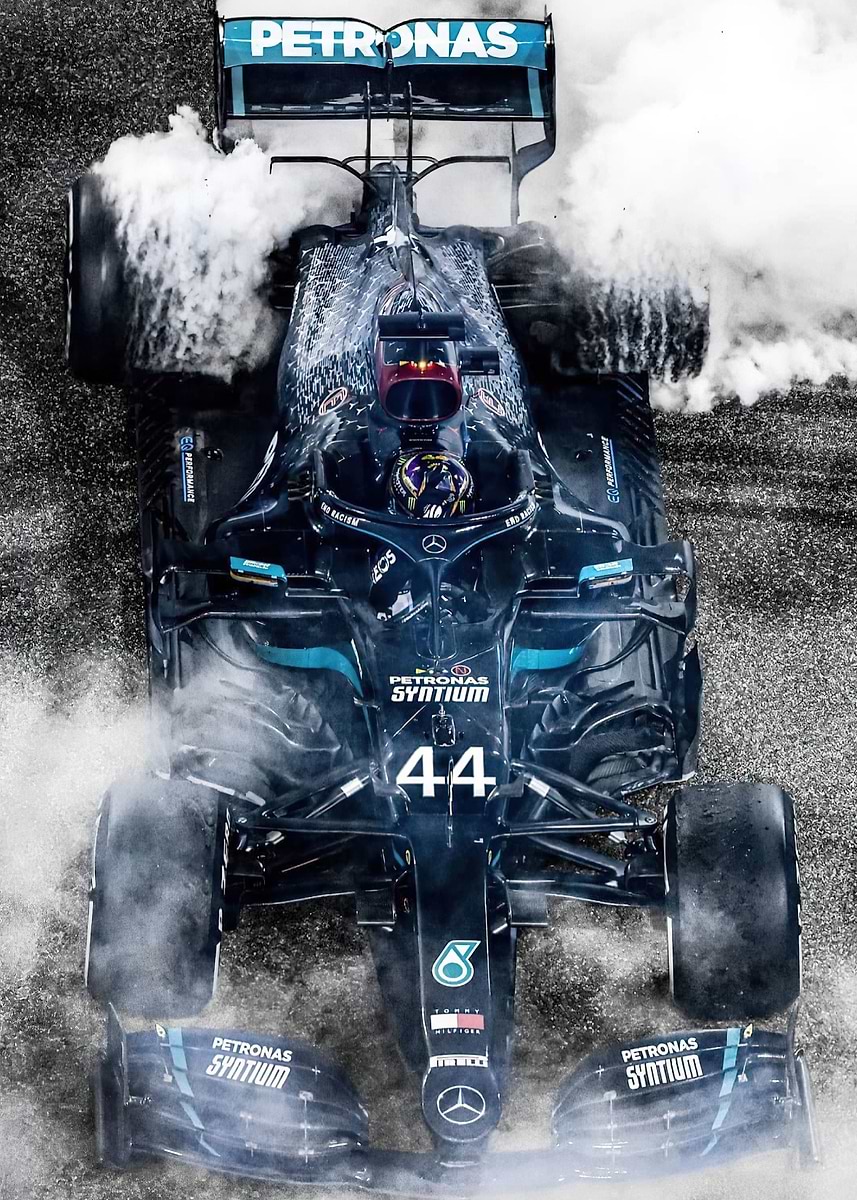 'F1 Mercedes' Poster, picture, metal print, paint by askadina shakee ...