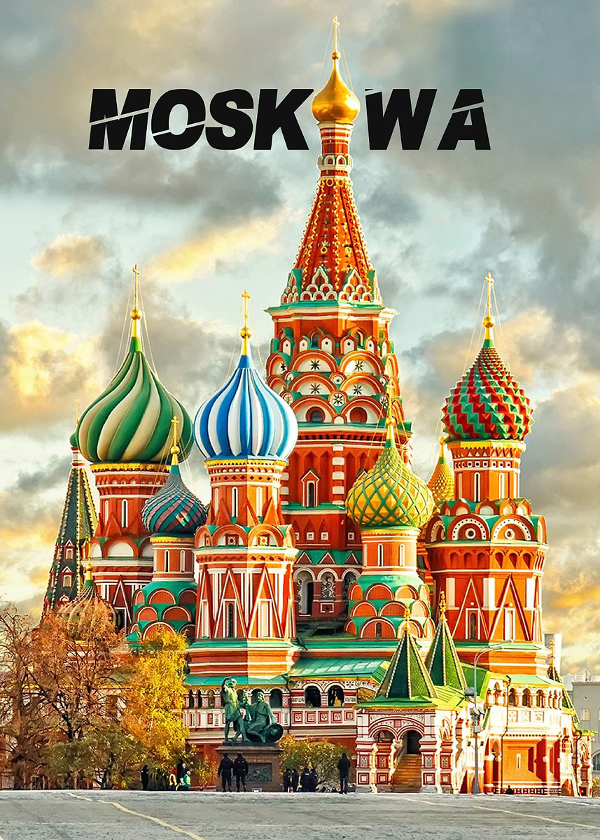 'City Of Moskwa' Poster, picture, metal print, paint by tyara ...