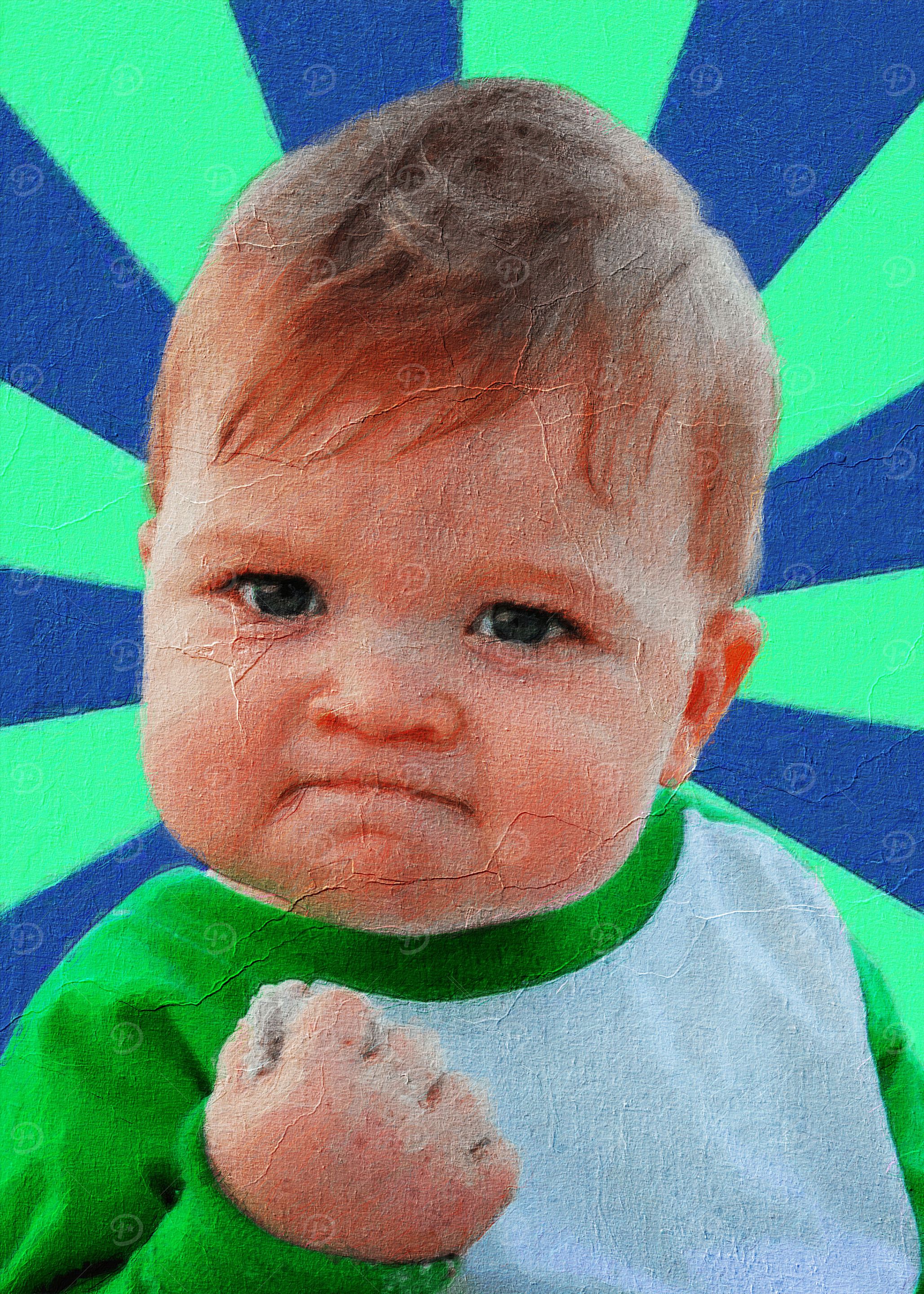 'Success Kid meme' Poster, picture, metal print, paint by Meme Daily ...