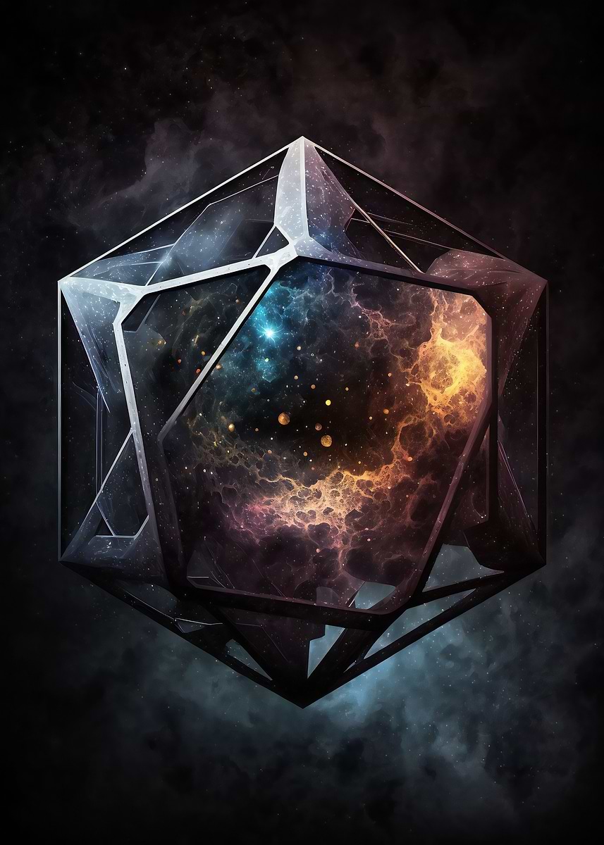 'Cosmic Geometry' Poster, picture, metal print, paint by Powerful Words ...