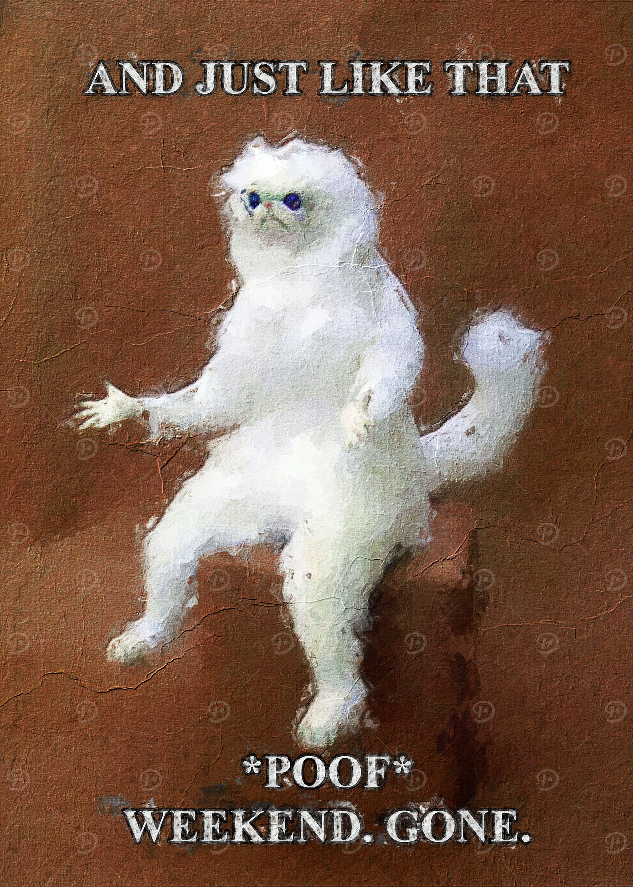 'Weekend gone meme' Poster, picture, metal print, paint by Meme Daily ...