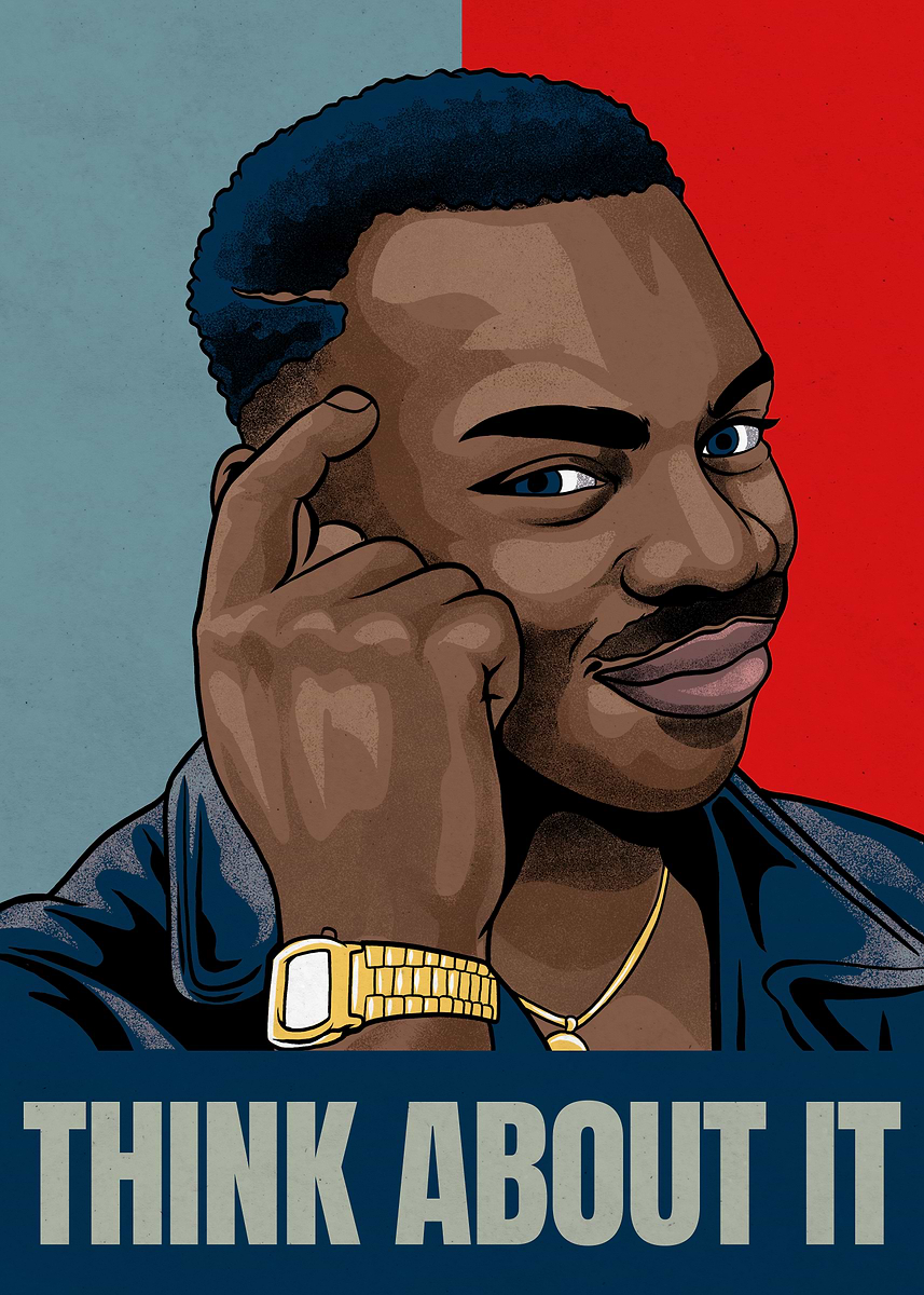 'Roll Safe Meme' Poster, picture, metal print, paint by Adam Project ...