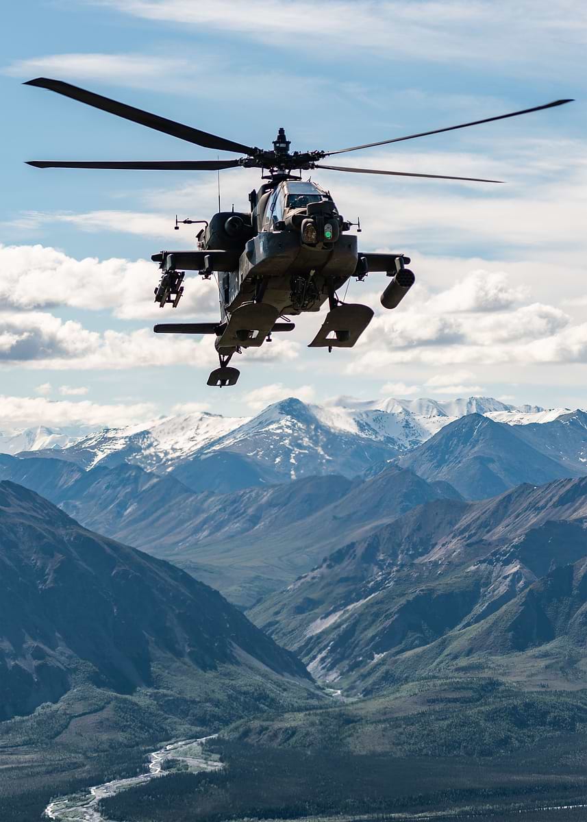 'AH64 Apache' Poster, picture, metal print, paint by Conceptual ...