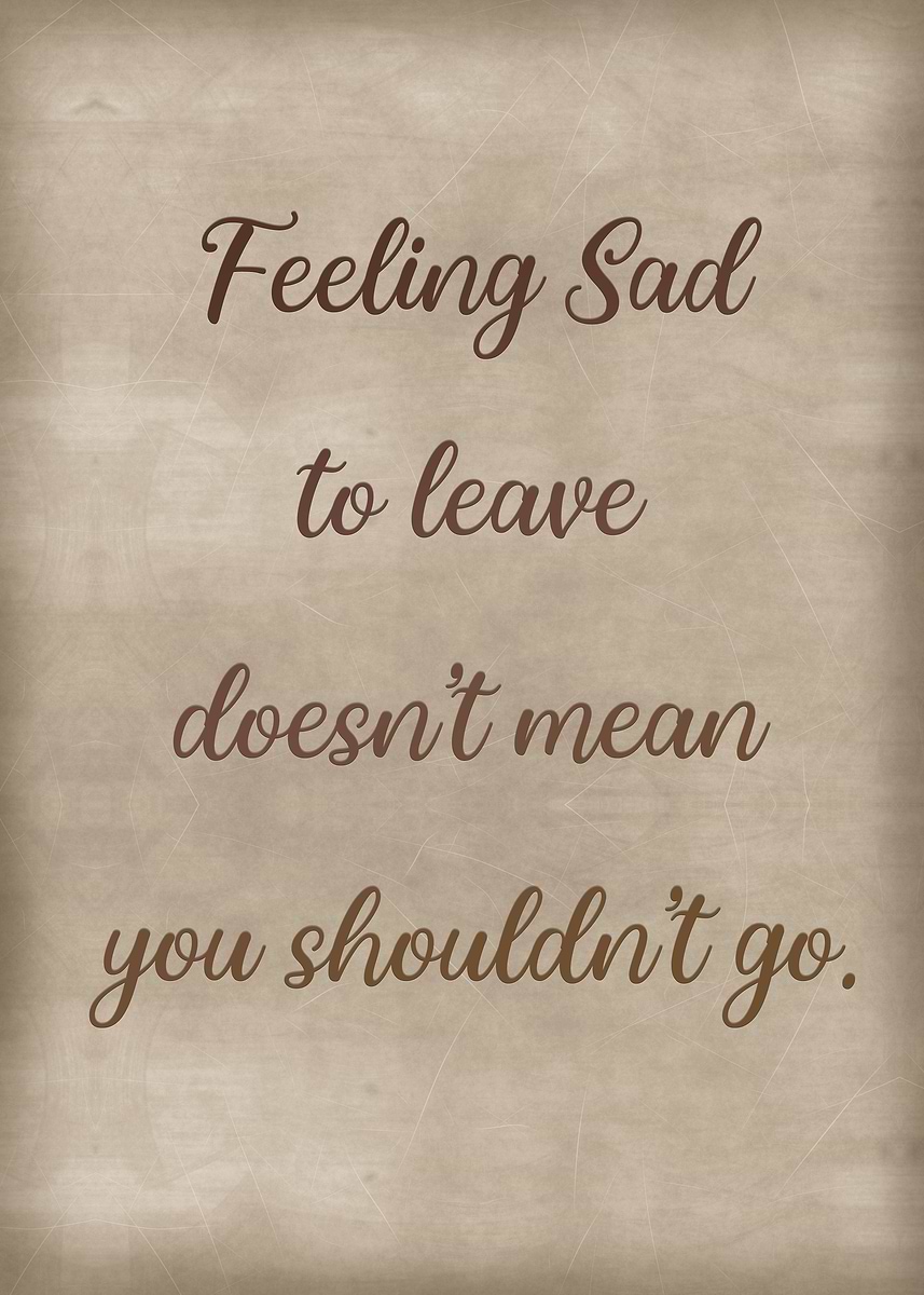 'Feeling sad to leave ' Poster, picture, metal print, paint by XandYart ...