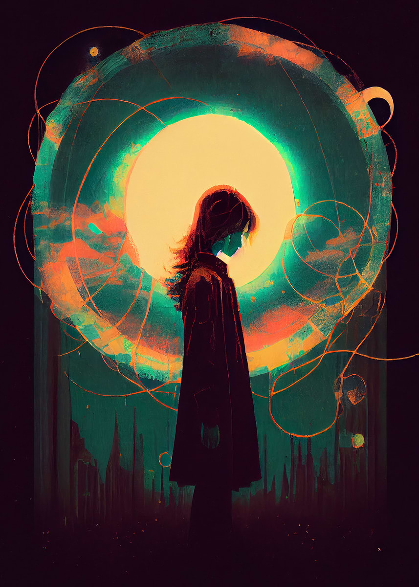 'The Girl in The Eye' Poster, picture, metal print, paint by Polymath ...