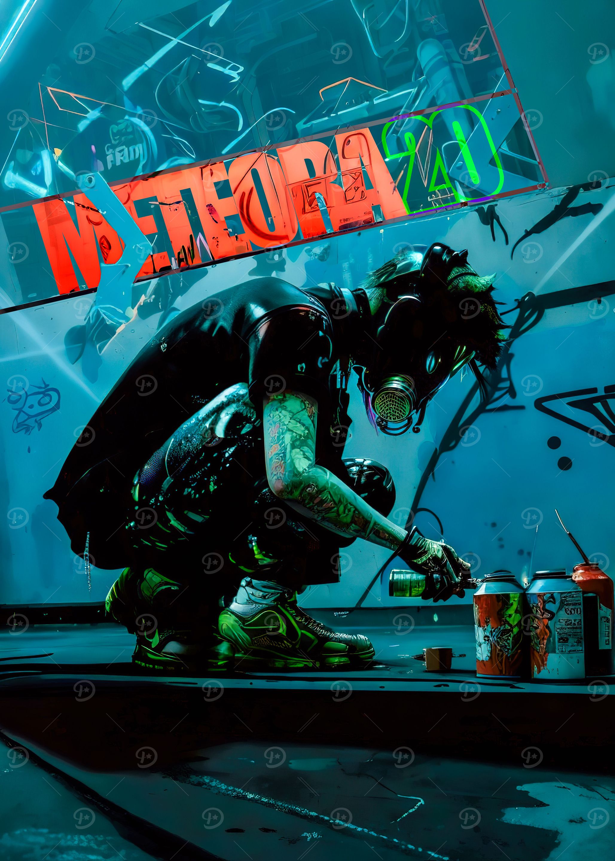 'LP METEORA 20' Poster, picture, metal print, paint by SyanArt | Displate