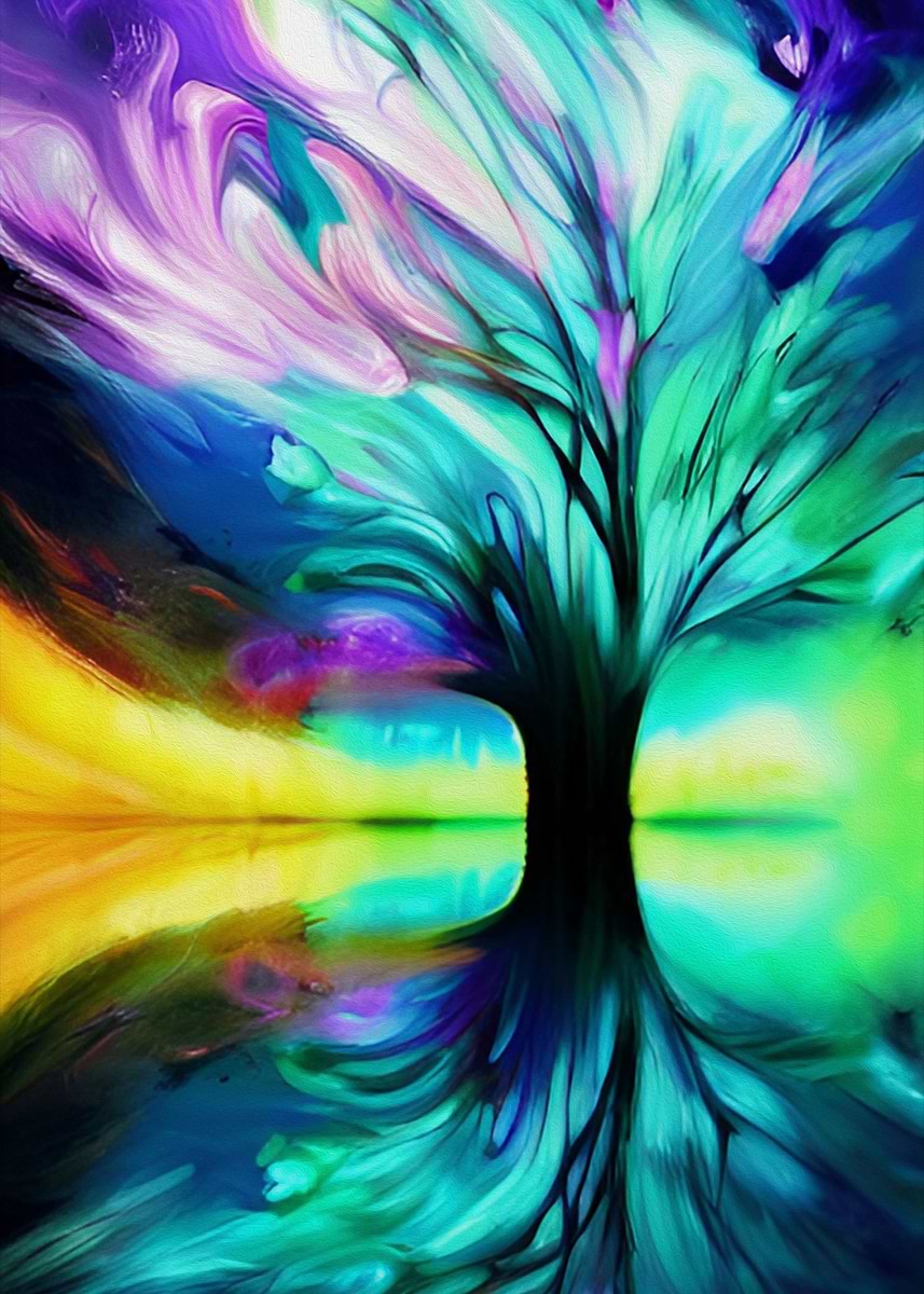 'The Tree of Tranquility' Poster, picture, metal print, paint by ...