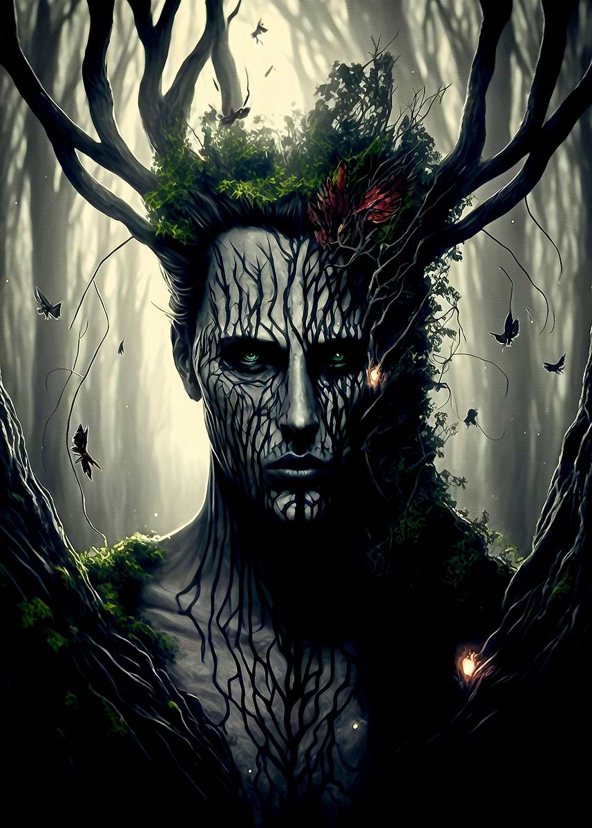 'Fantasy Face' Poster, picture, metal print, paint by culinal dual ...